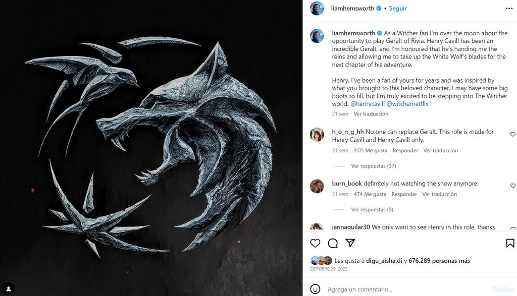 Liam Hemsworth sustituye a Henry Cavill en 'The Witcher': lo critican y buscan otro actor ...