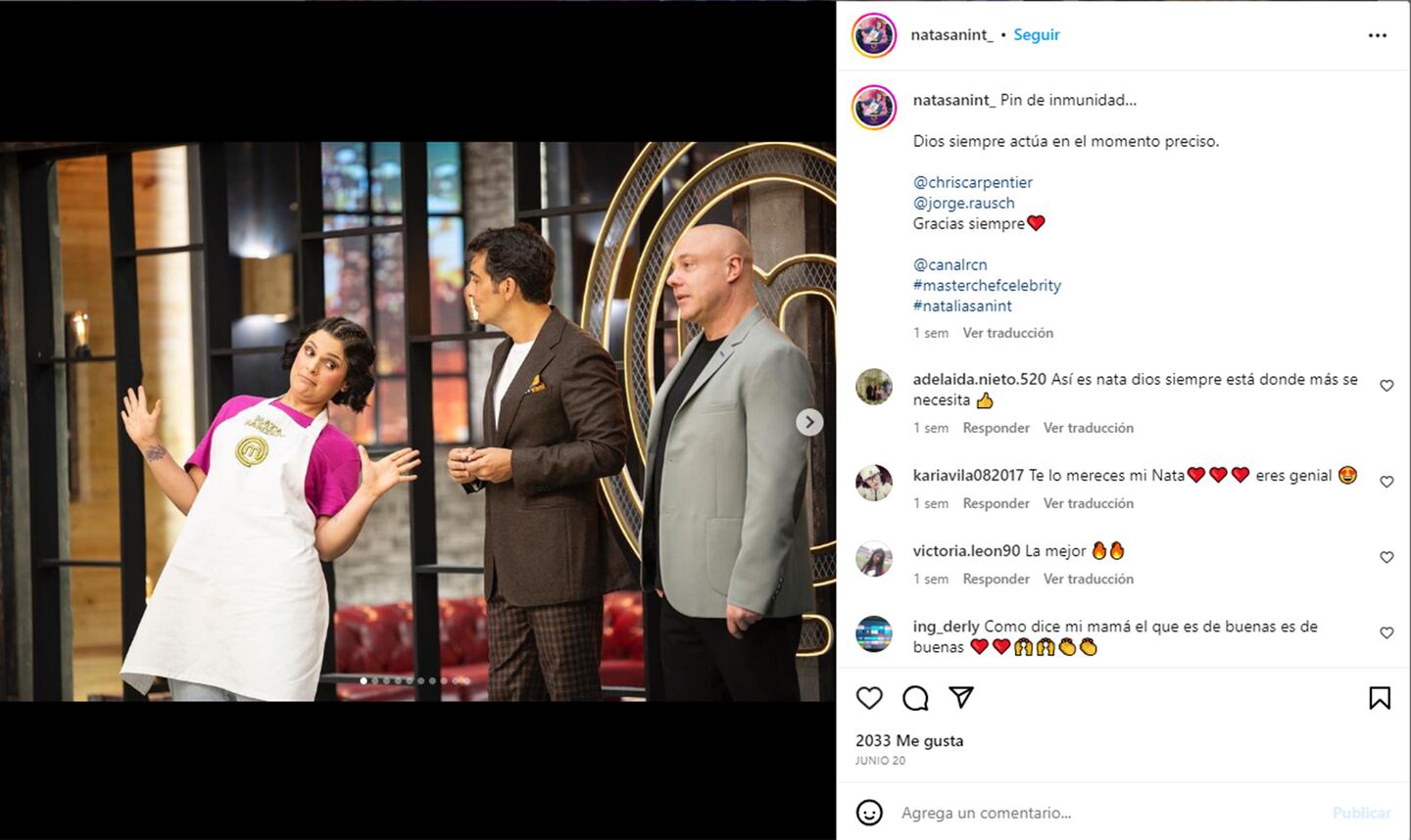 ¿Qué pasó con Natalia en ‘Masterchef’?: esto es lo que dijo el estricto ...