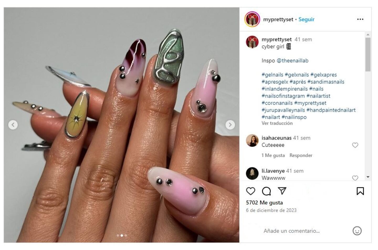5 diseños de ‘cyber nails’ para lucir antes que acabe 2024 – Nueva Mujer
