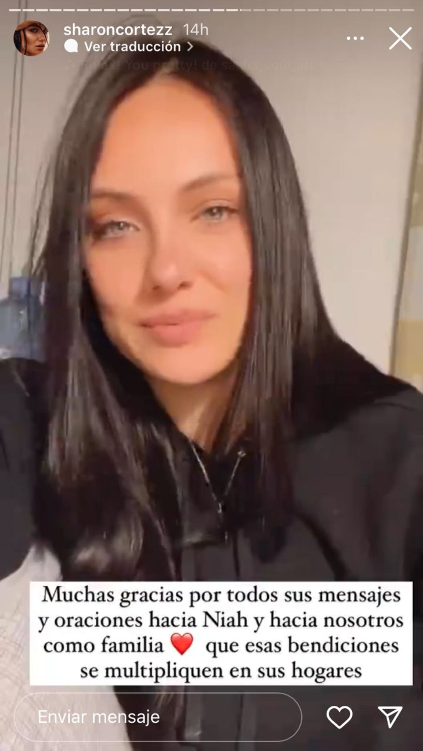 La modelo Sharon Cortez revela cómo es el estado de salud de su hija ...