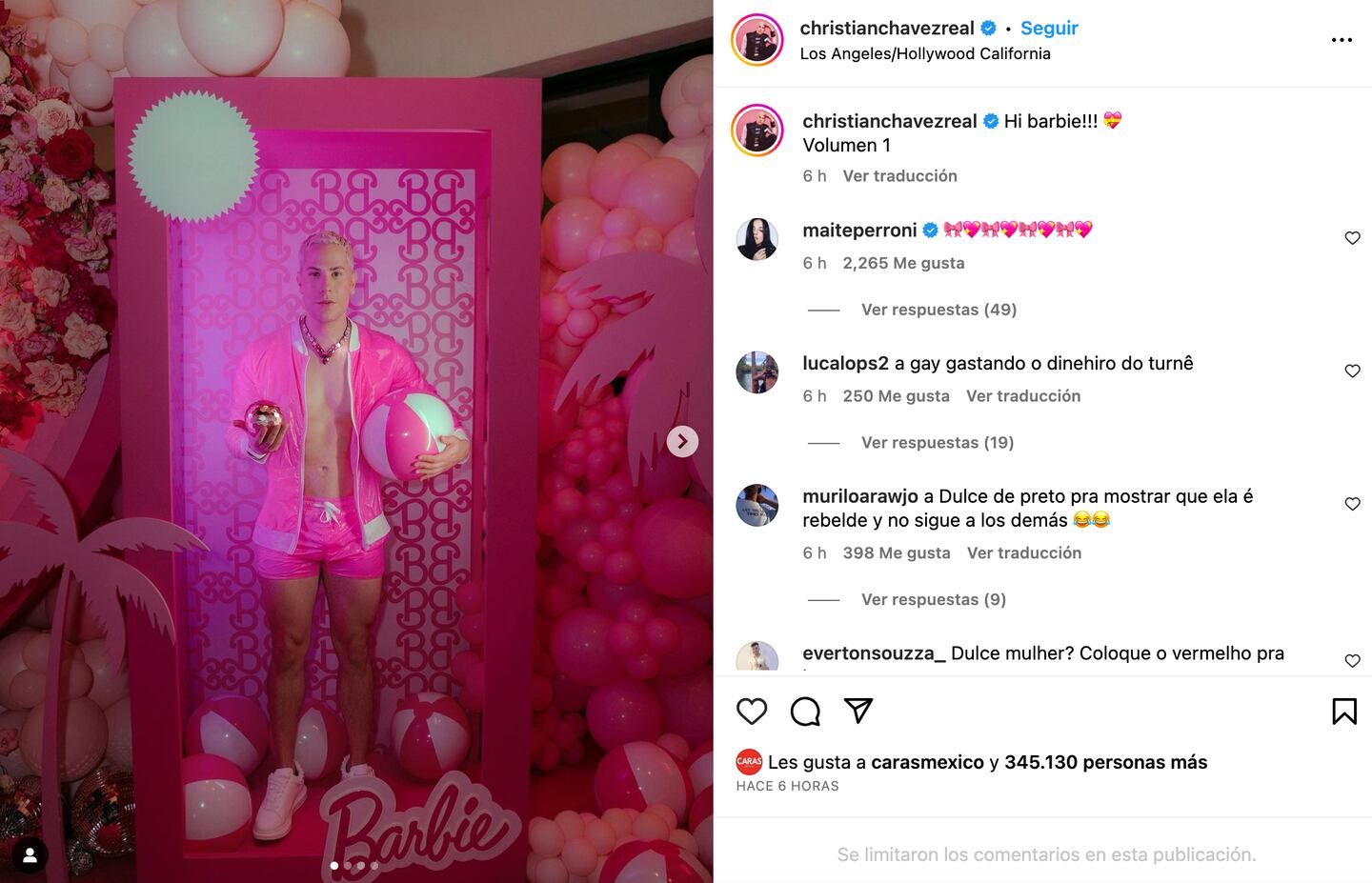 RBD fiesta Barbie: Christian Chávez celebra su cumpleaños 40 – Nueva Mujer