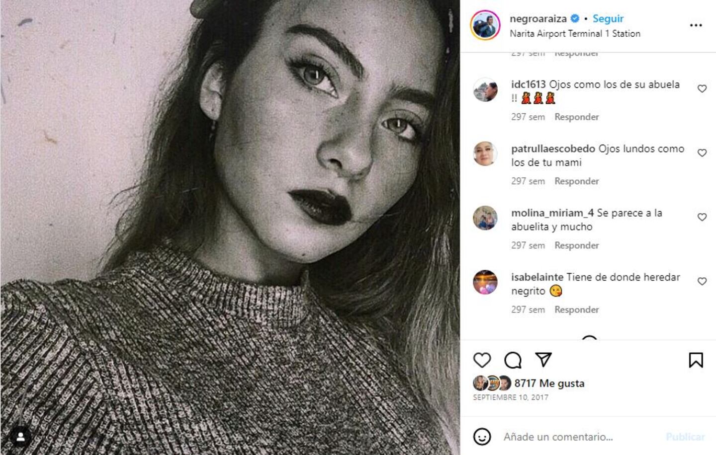 Hija de Raúl Araiza tiene gran parecido a su abuela Norma Herrera ...