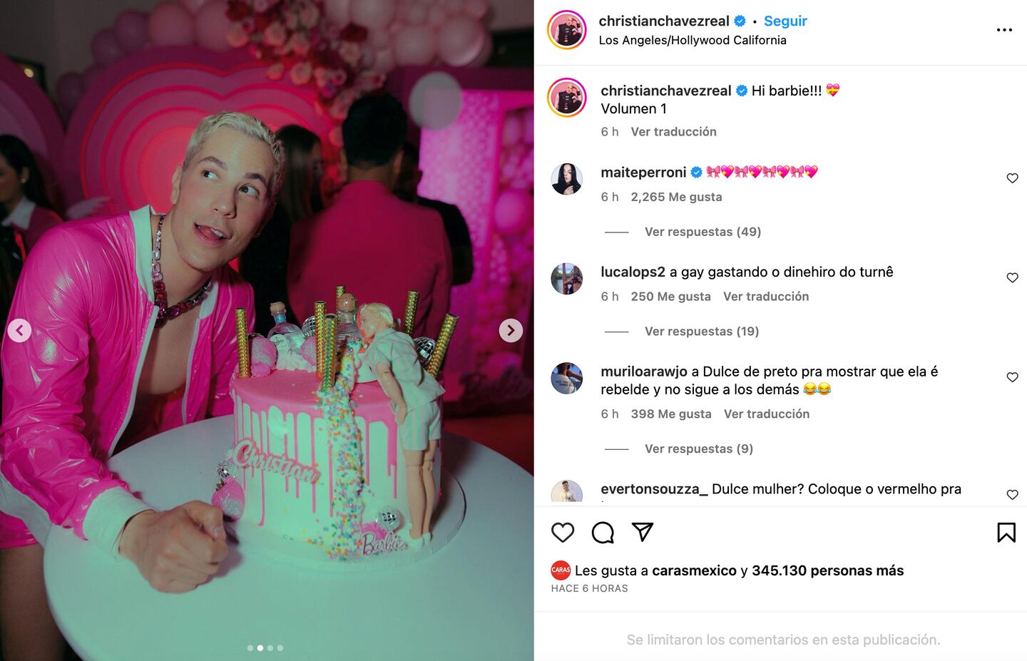 RBD fiesta Barbie: Christian Chávez celebra su cumpleaños 40 – Nueva Mujer