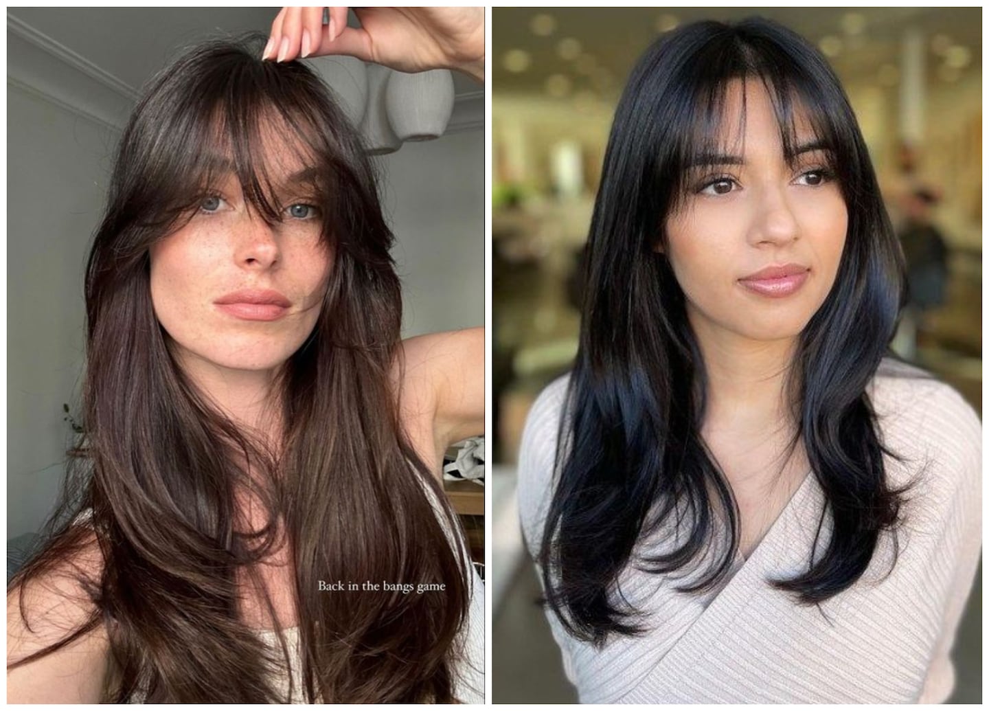 Wispy Bangs y capas: el corte de cabello ideal para disimular la frente ...