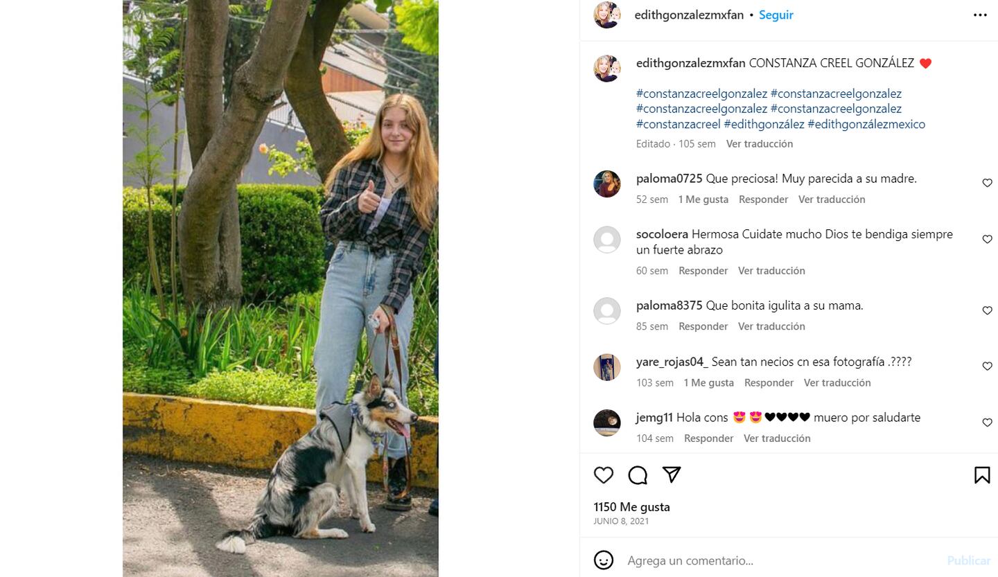 Constanza Creel, hija de Edith González recibió su herencia – Nueva Mujer