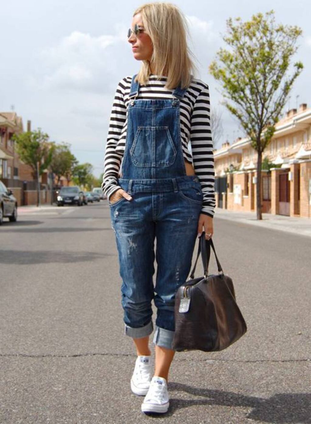 Looks con overol de mezclilla para lucir cómodas y frescas en el otoño ...