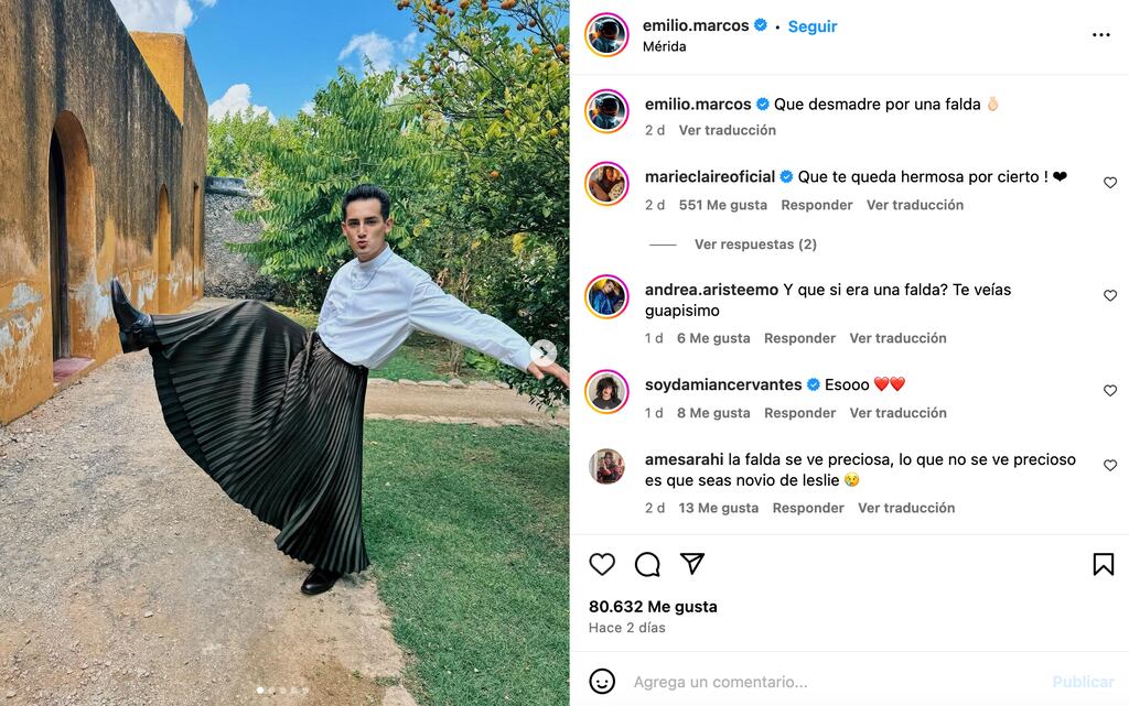 Emilio Osorio: responde a críticas por usar falda en boda de Kiko ...