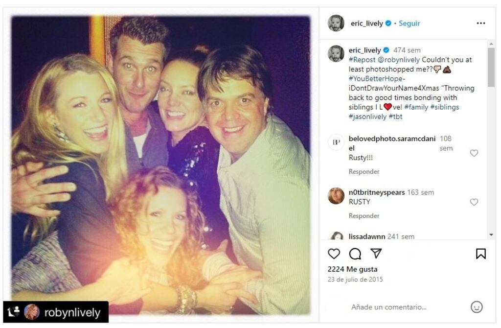 Blake Lively: ¿quiénes son los hermanos de la actriz? – Nueva Mujer