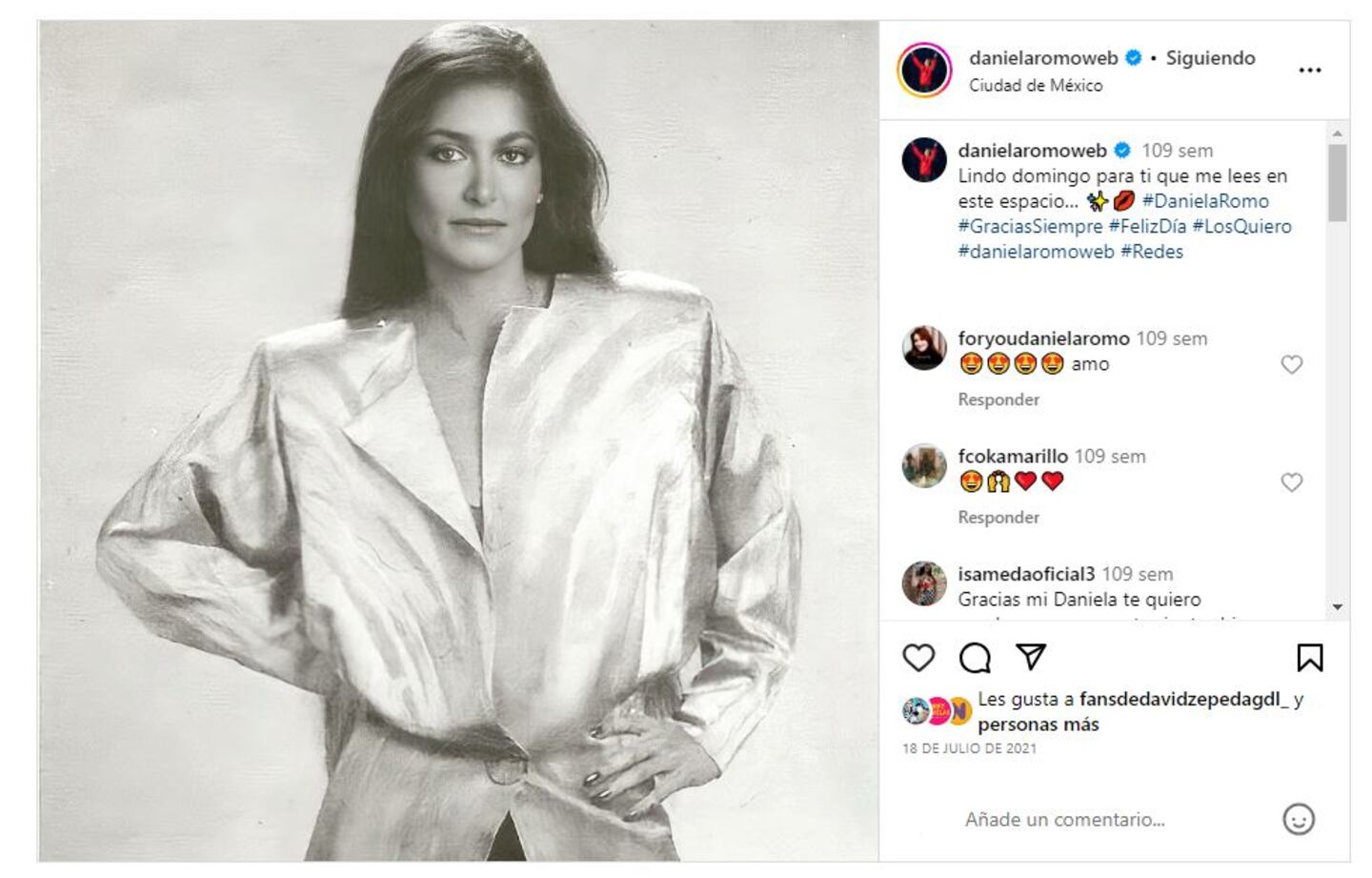 “El rostro más bello”: 3 fotos de Daniela Romo que muestran cómo lucía ...