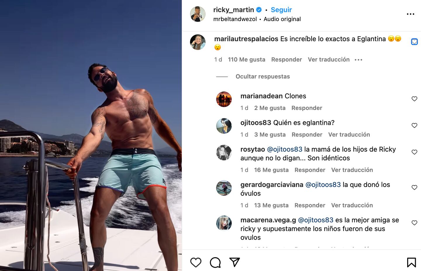 Ricky Martin ¿Quién es Eglantina Zingg? La supuesta madre de sus hijos ...