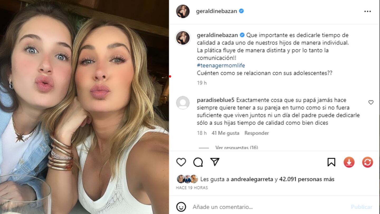 “No sé ser madre de una adolescente”: Geraldine Bazán revela cómo logra el balance con su hija ...