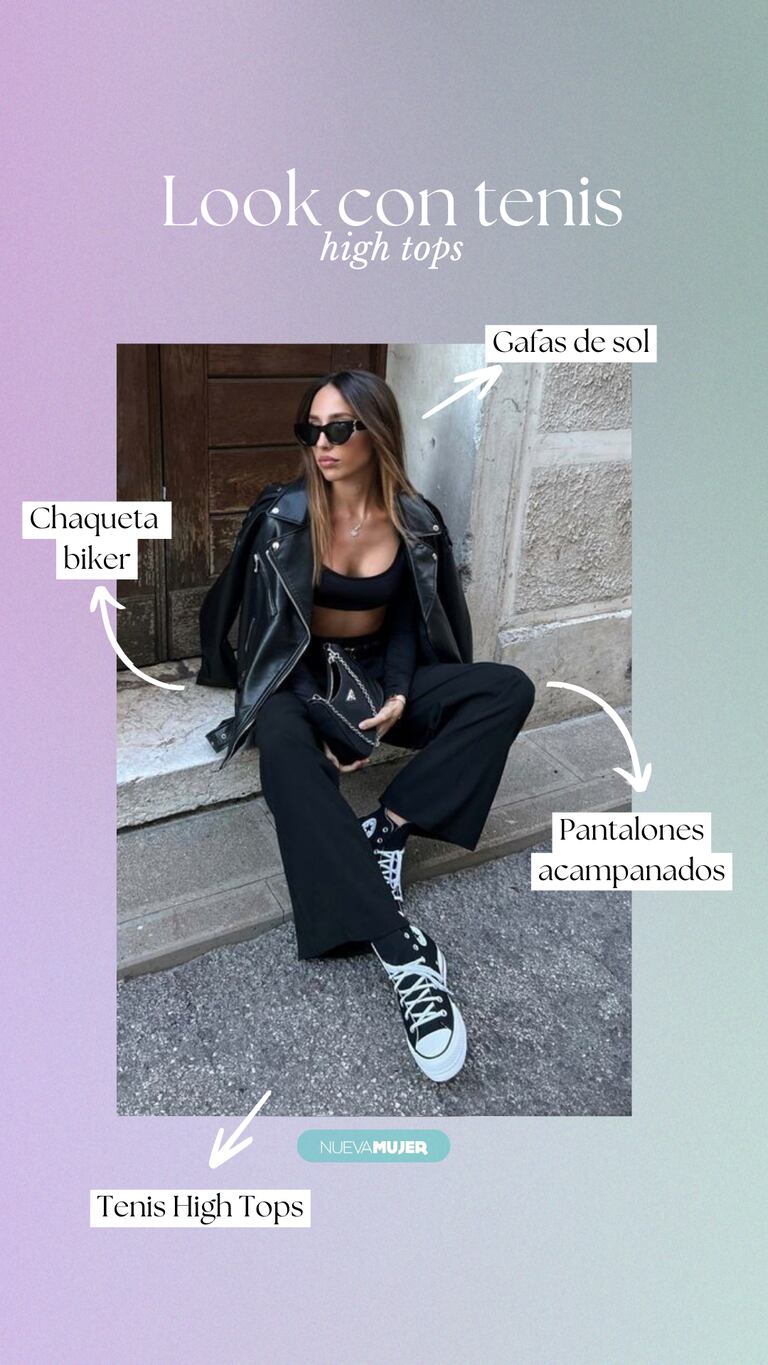 Tenis en tendencia: ¿Cómo son los tenis 'high tops'? – Nueva Mujer
