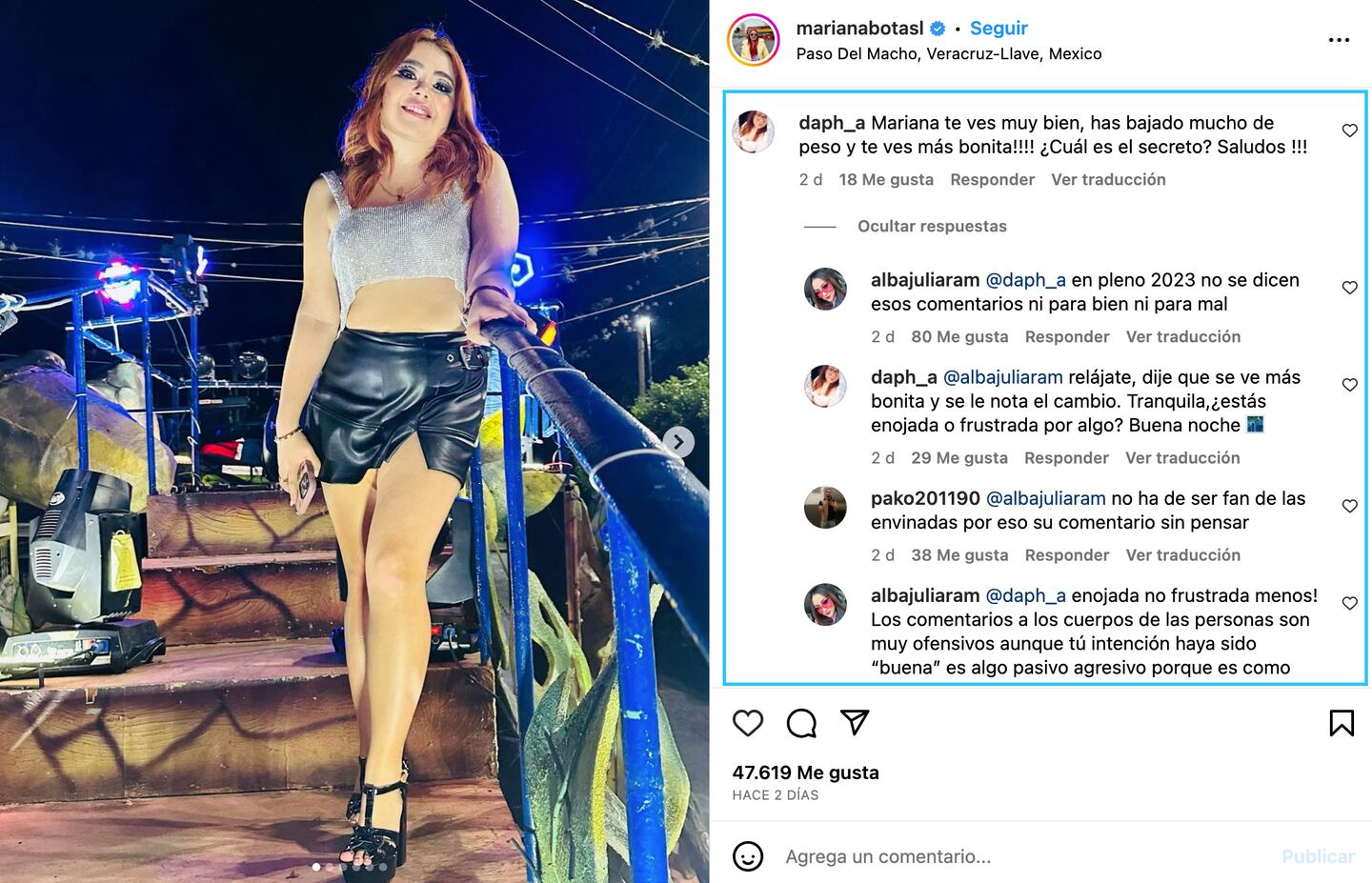 Mariana Botas baja de peso: la actriz concientizó sobre la opinión de ...