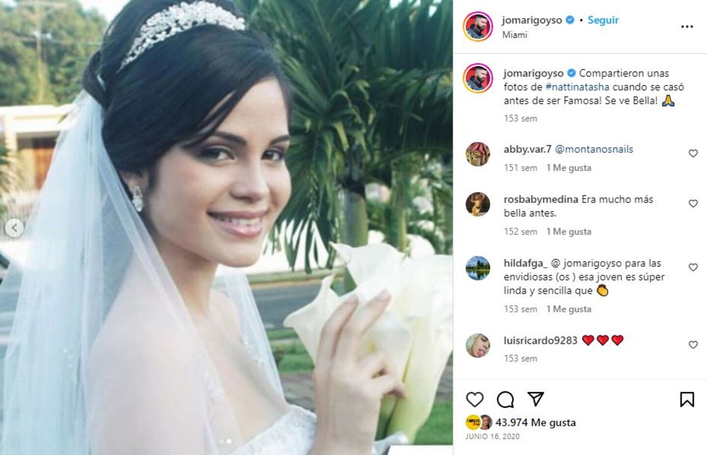 Natti Natasha: así se veía a los 21 años en su primera boda – Nueva Mujer