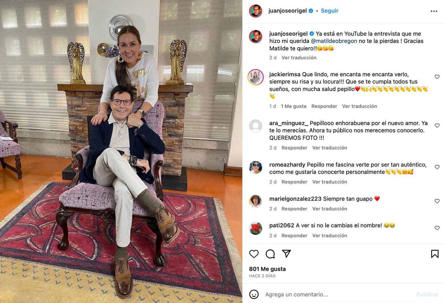 Pepillo Origel: reveló que tiene pareja 46 menor y esto hará por él ...