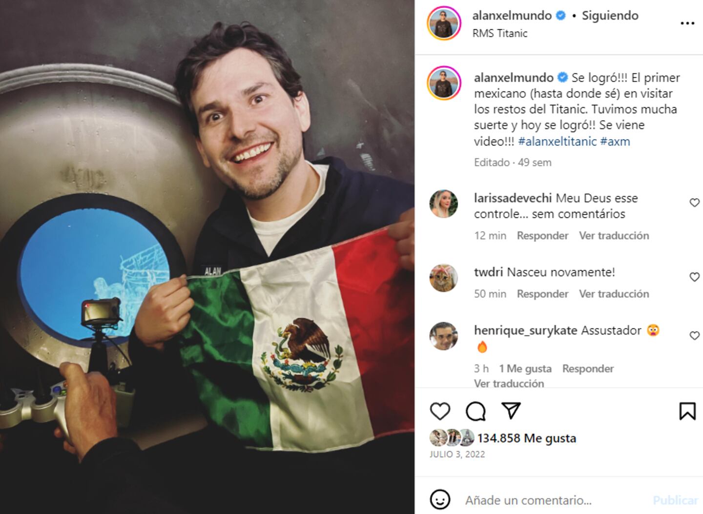 Titanic: Renata Rojas, la mexicana que viajó en el Titan con Alan ...